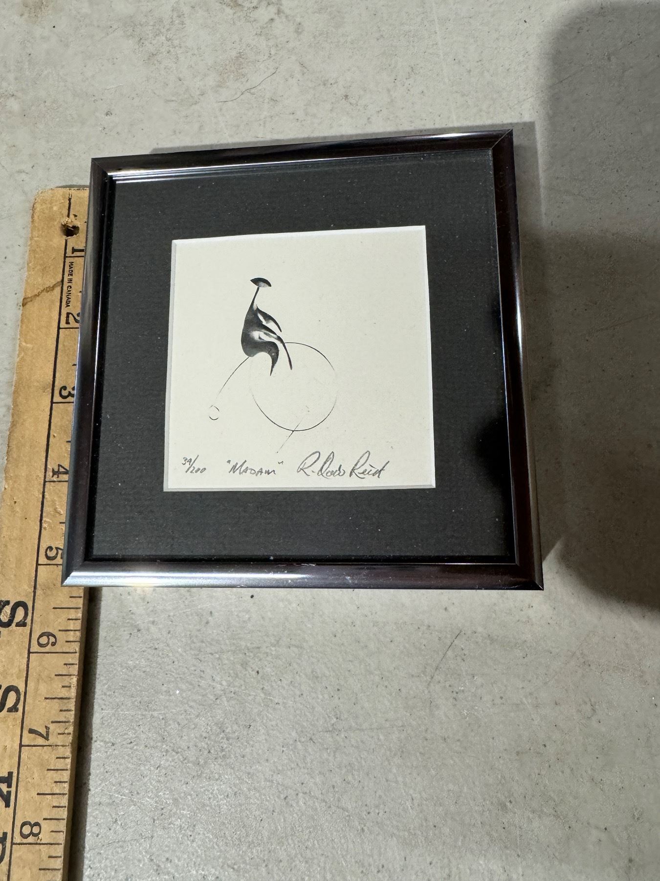 R.Reid art numbered signed reproduction of original Ivory sculpture