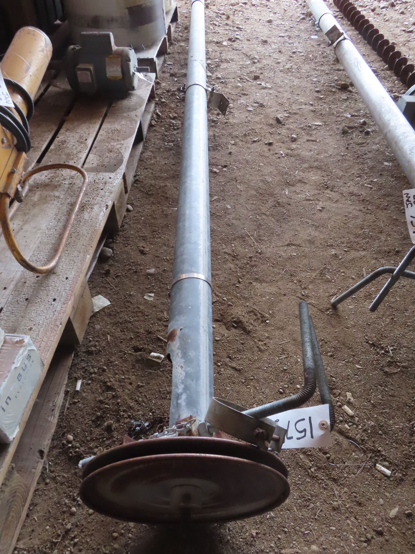 2 piece auger and electirc motor 3/4 hp baldor motor