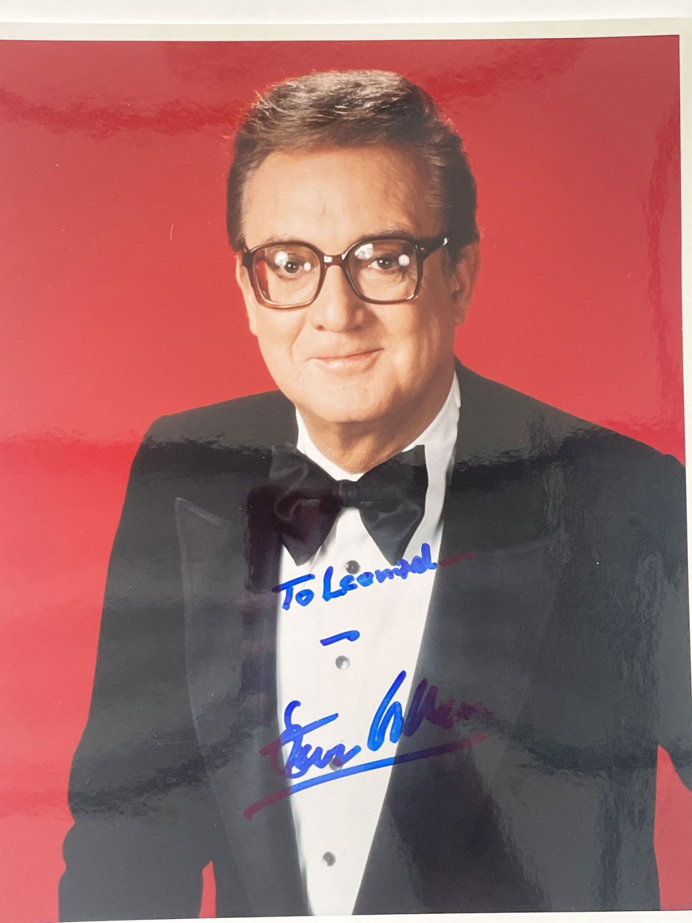 TV host Steve Allen signed photo. 8x10 inches