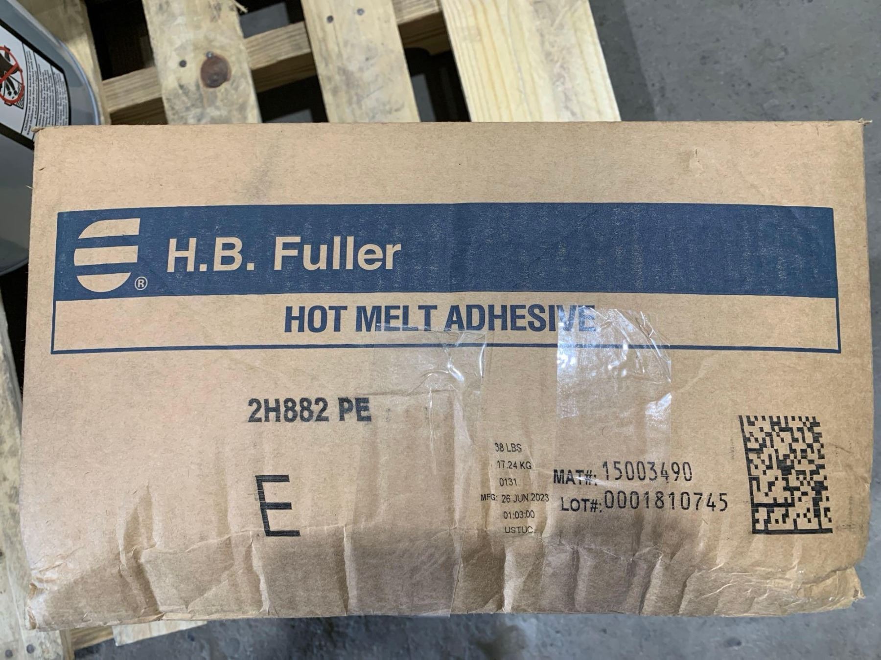 Case Lot of H.B. Fuller Hot Melt Adhesive - 38Lb Box