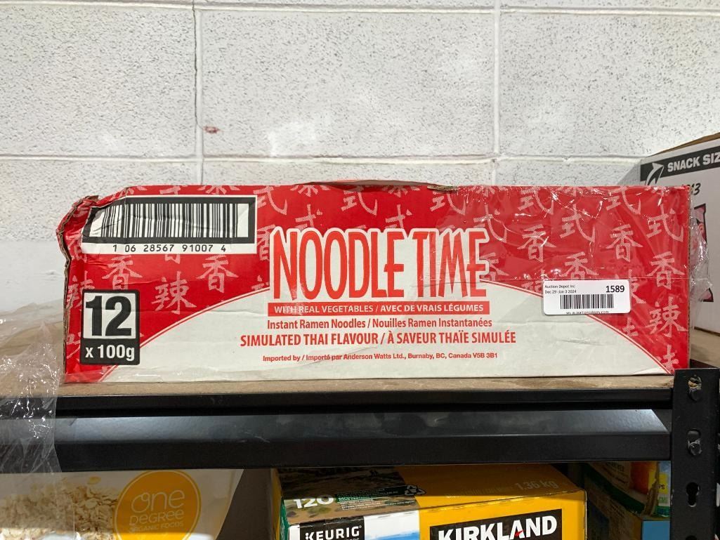 Noodle time instant ramen noodles with real vegetables 12 x 100g