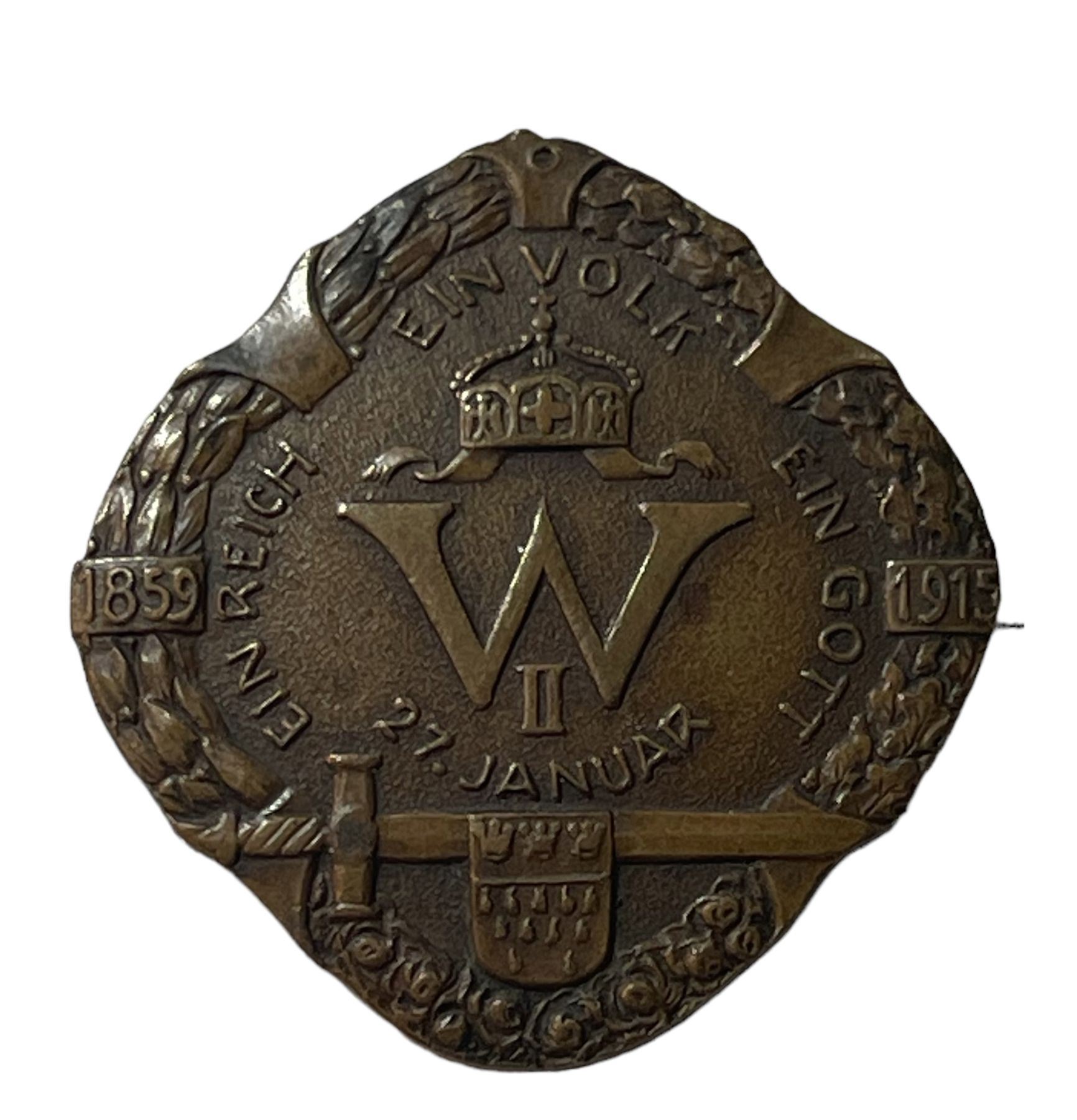 German Kaiser Wilhelm II 56th Birthday Badge