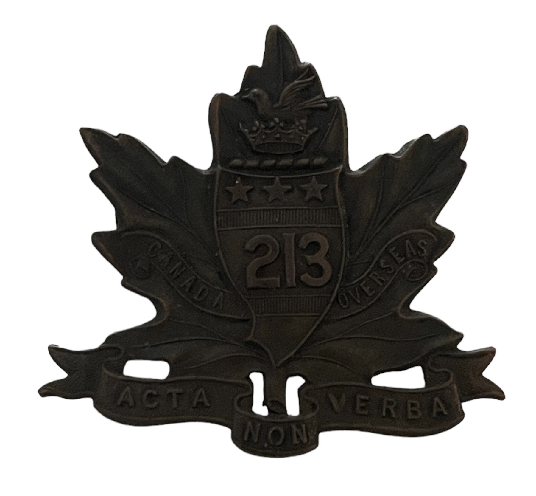 WW1 CEF 213th Battalion, Winnipeg Americans, Cap Badge