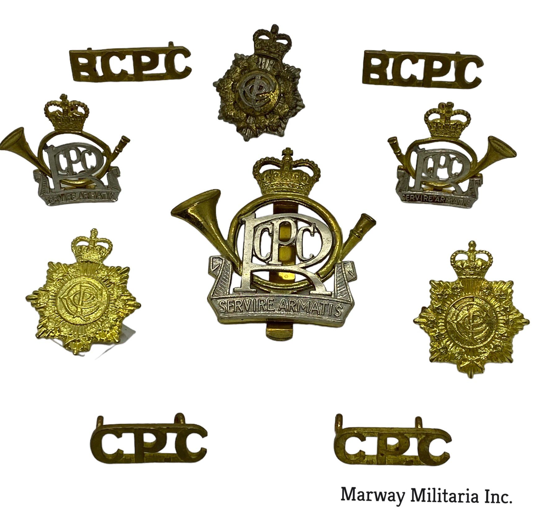 RCPC Royal Canadian Postal Corps Badge Lot