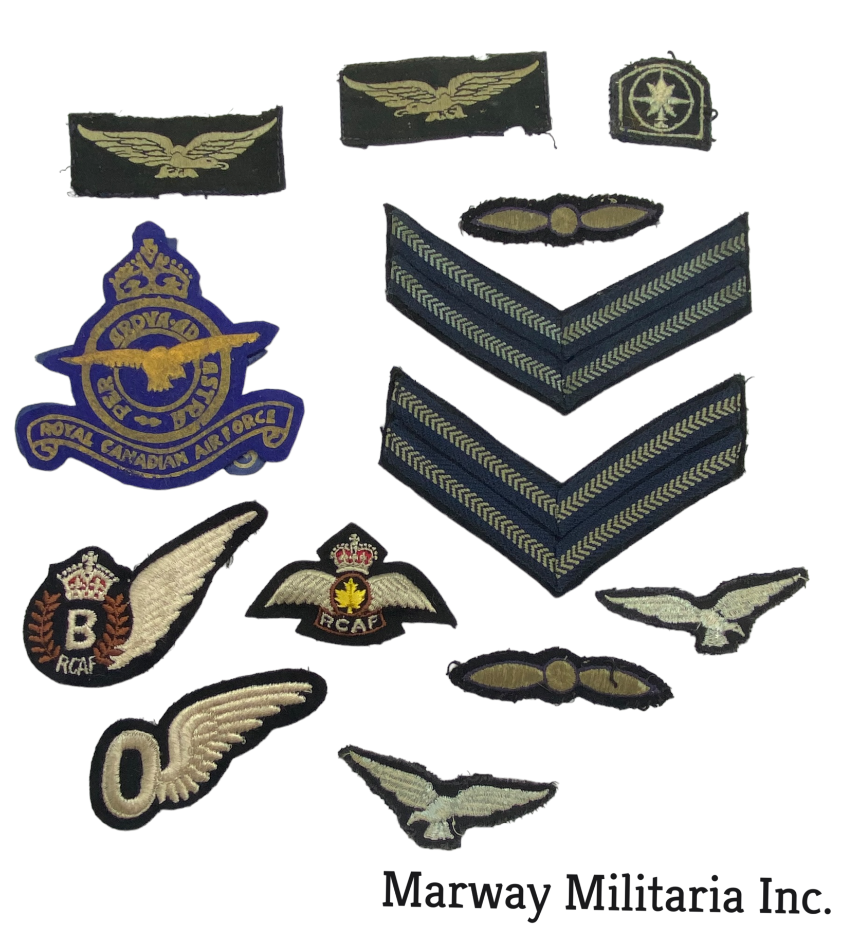 WW2era, RCAF Insignia & Rank Lot