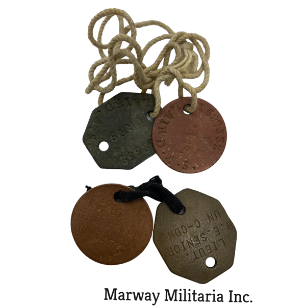 Canadian Army Dog Tag Lot