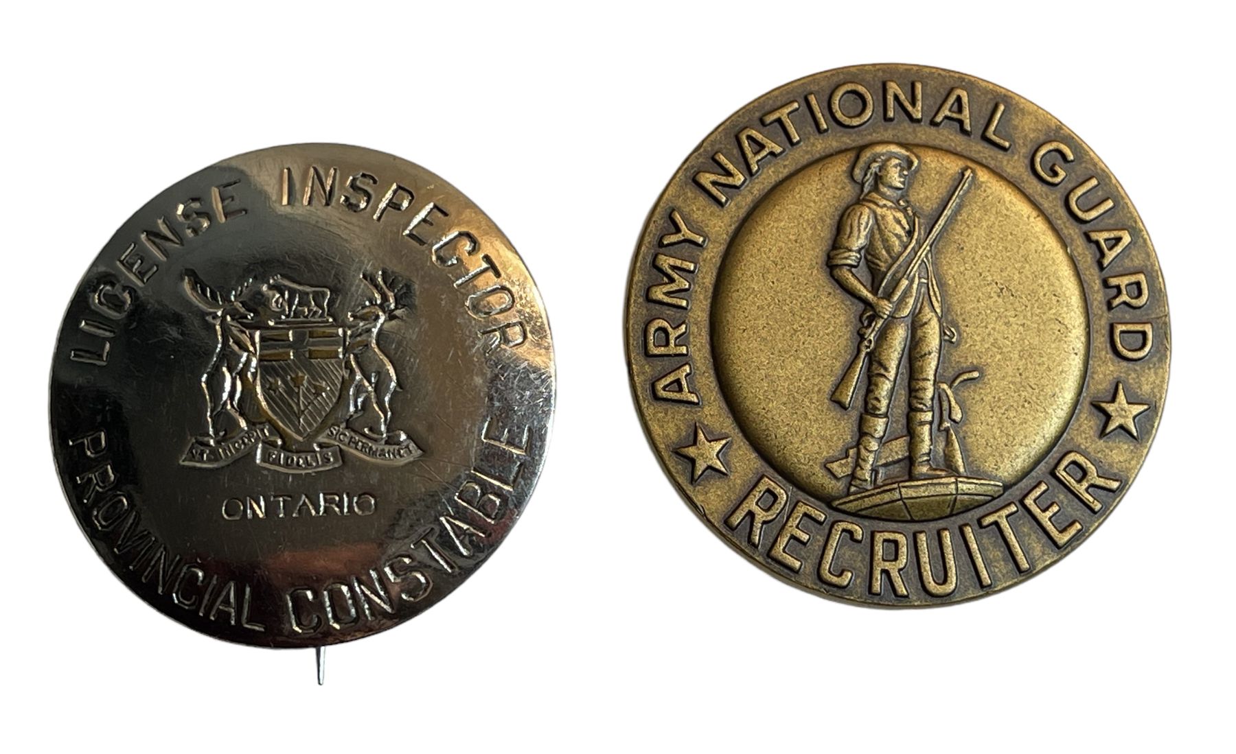 Ontario Provincial Constable License Inspector & Army National Guard ...