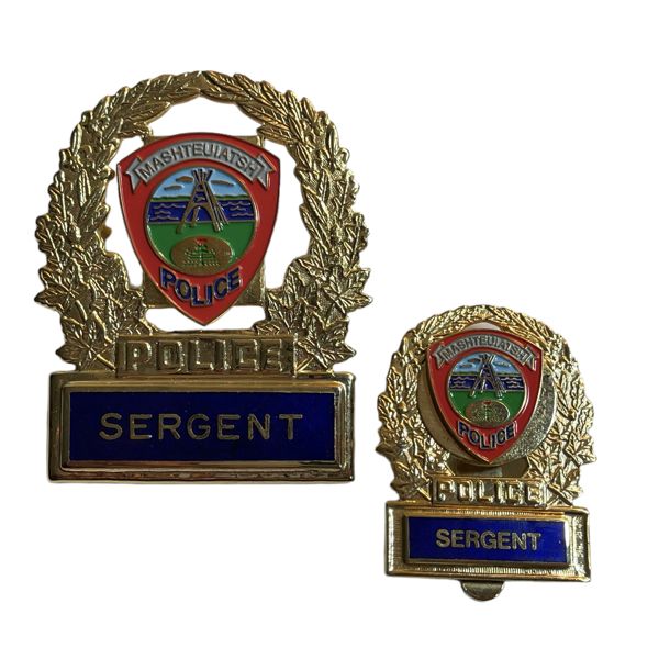 Native / Tribal Mashteuiatsh Police Badge Set
