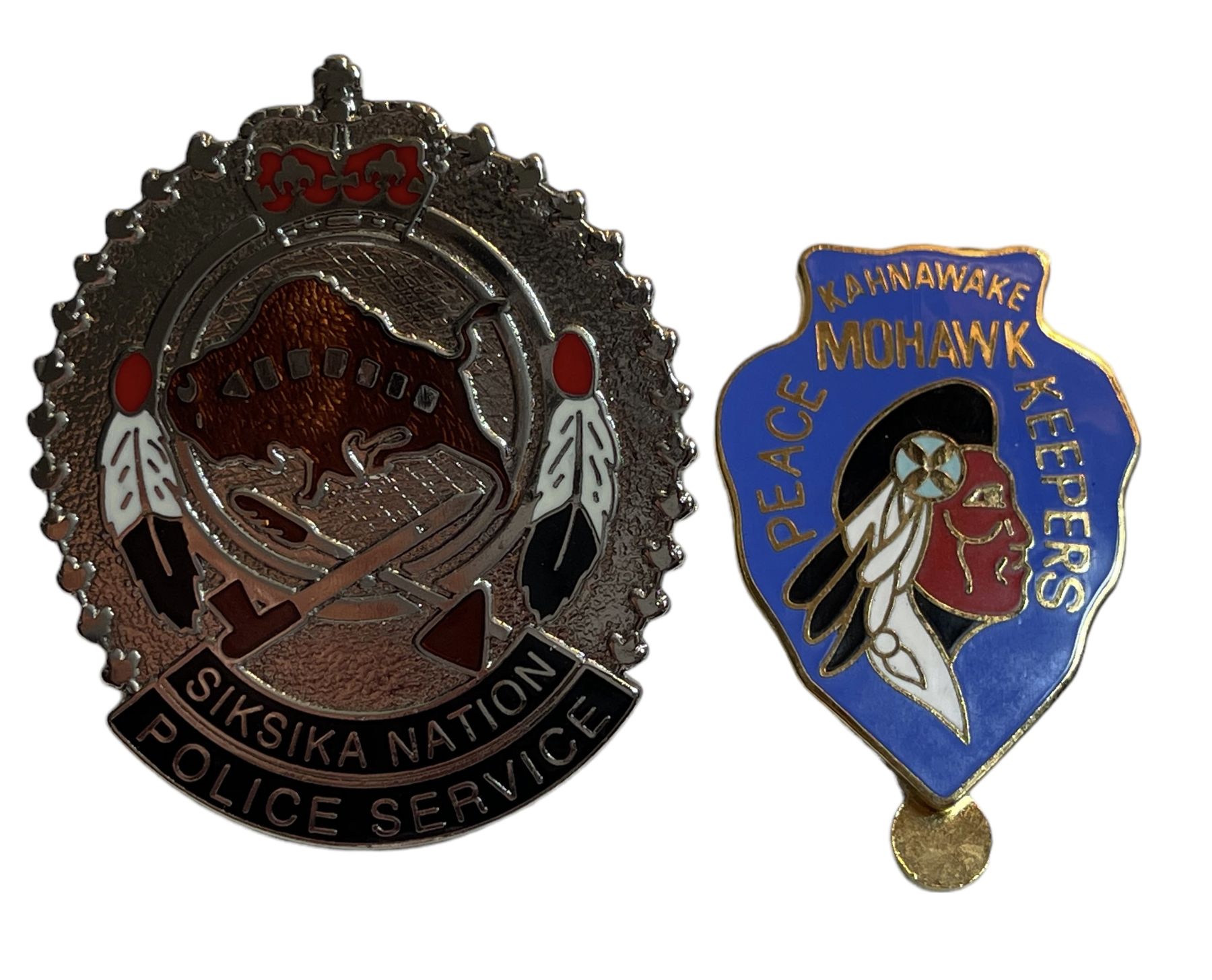 Native / Tribal Siksika Nation Police & Kahnawake Mohawk Peace Keepers ...