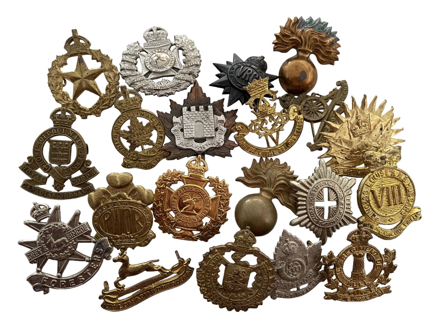 Bag lot of Canadian Military Cap Badges