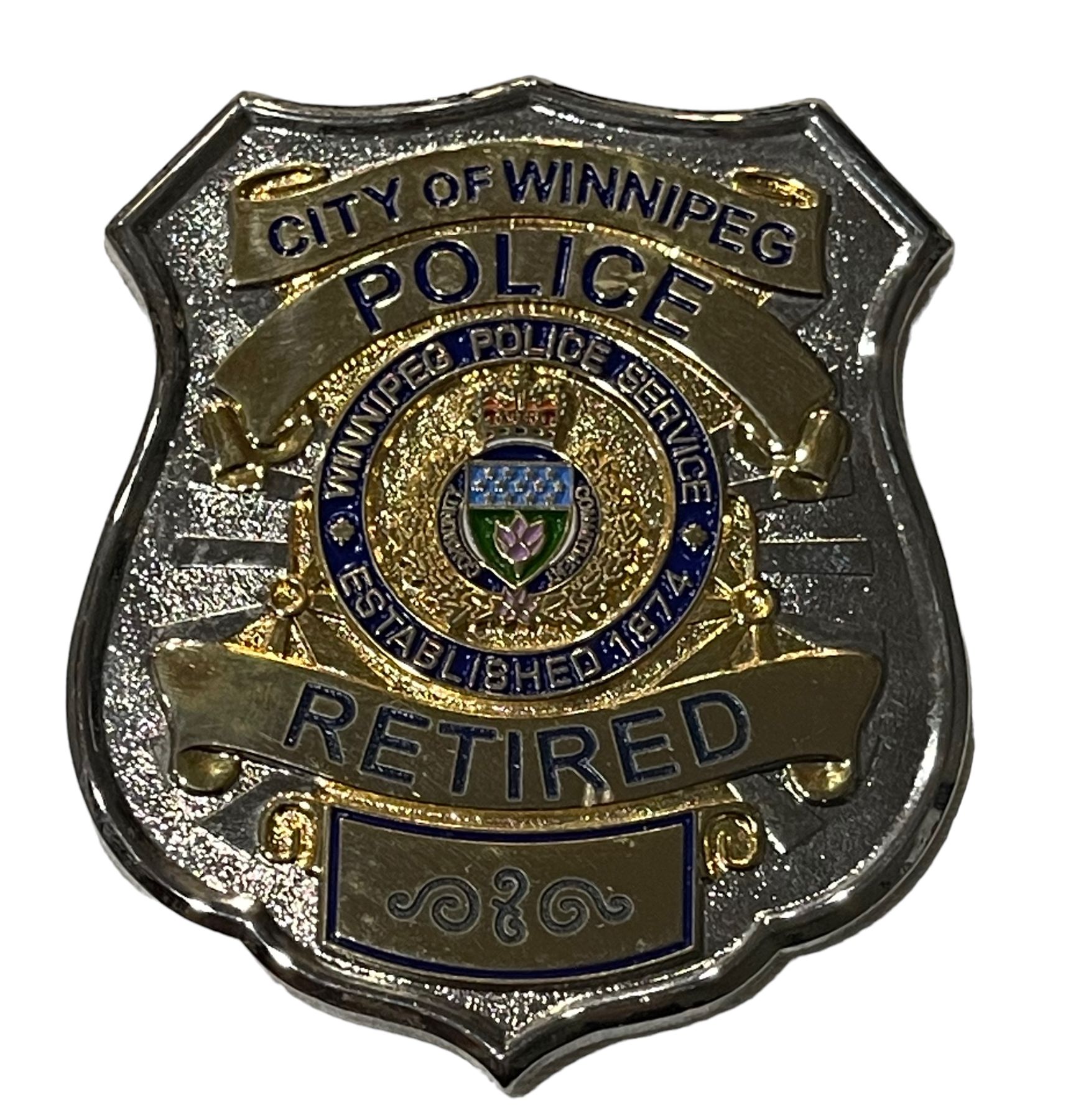 Winnipeg Police Retired Badge