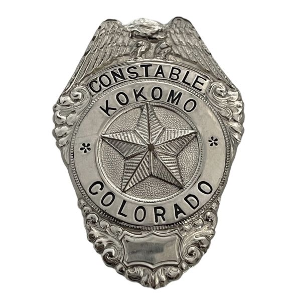 Kokomo Colorado Police Constable Badge