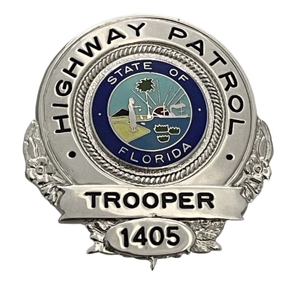 Florida Highway Patrol Trooper Police Badge