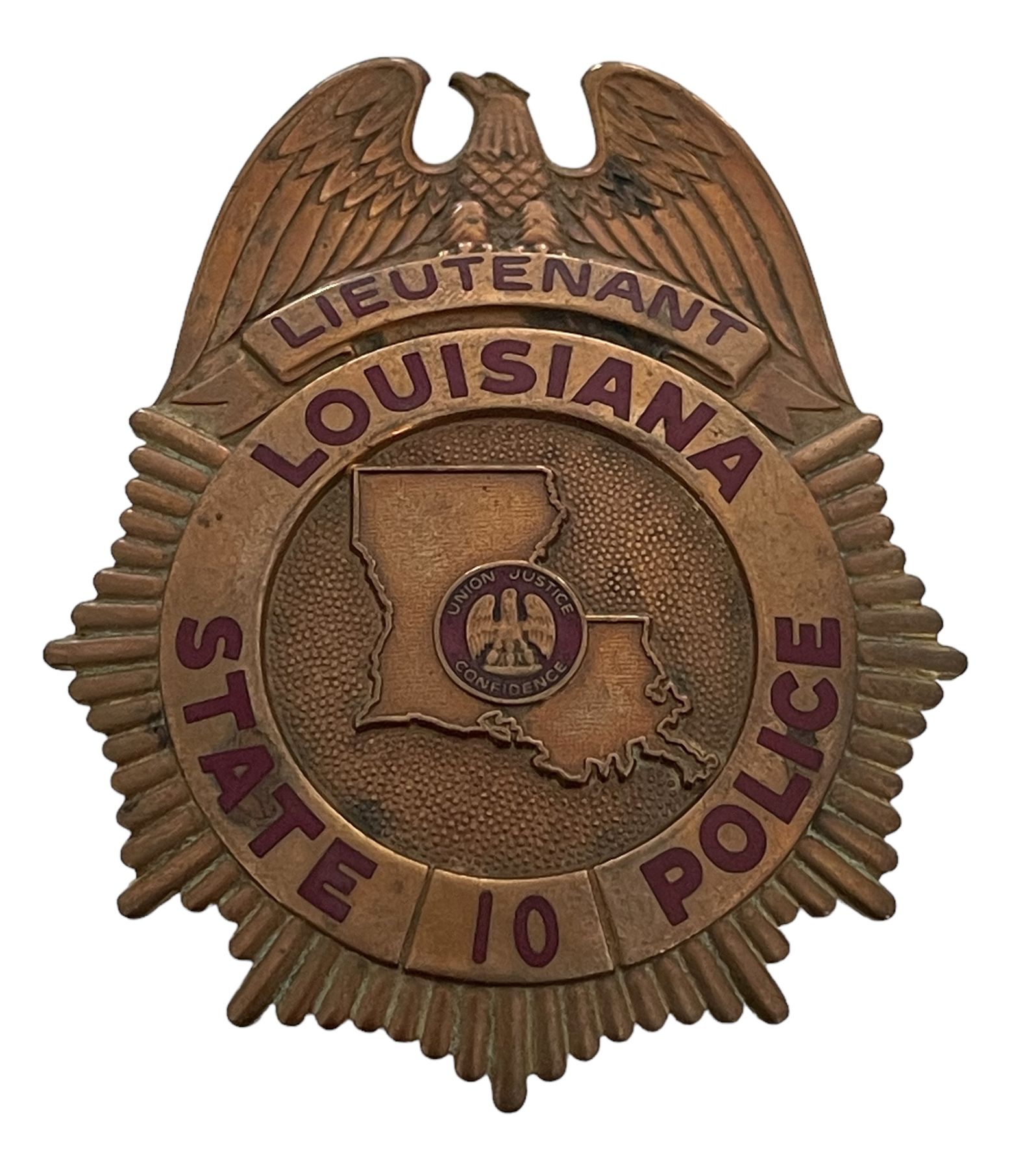 Louisiana State Police Lieutenant Badge