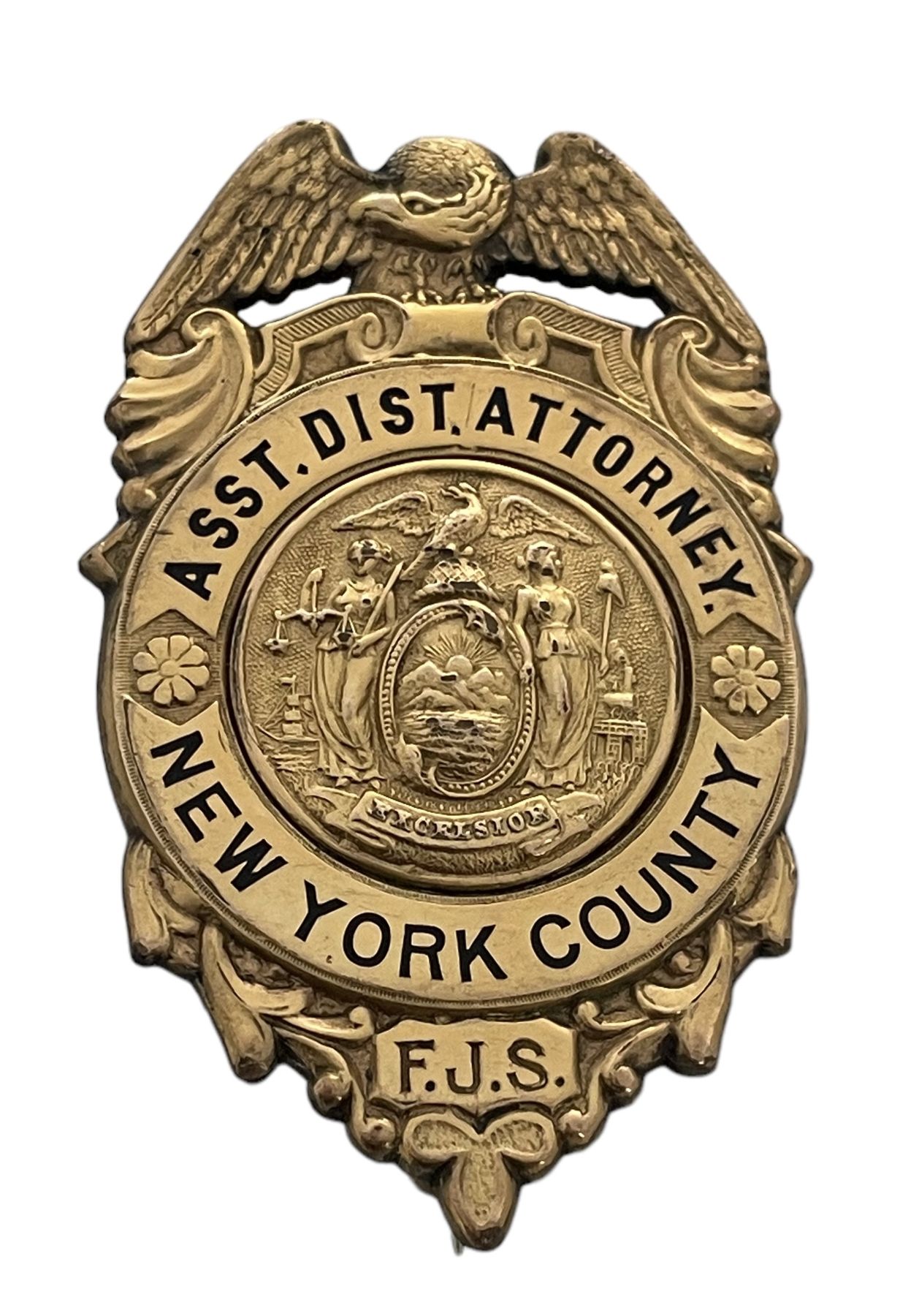 New York County Assistant District Attorney Badge