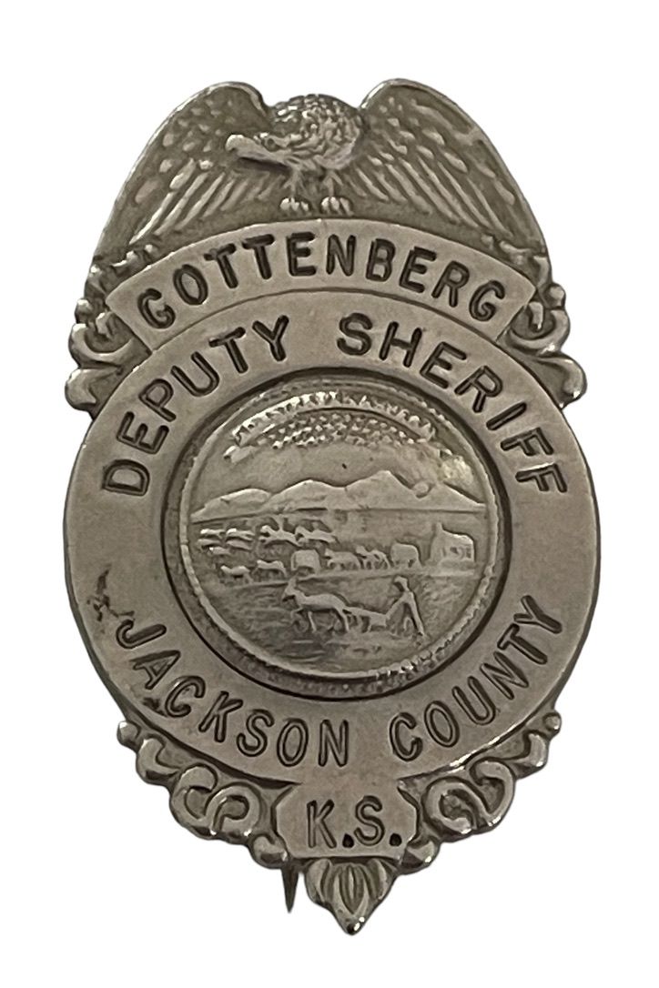 Jackson County Kansas Police Deputy Sheriff Badge