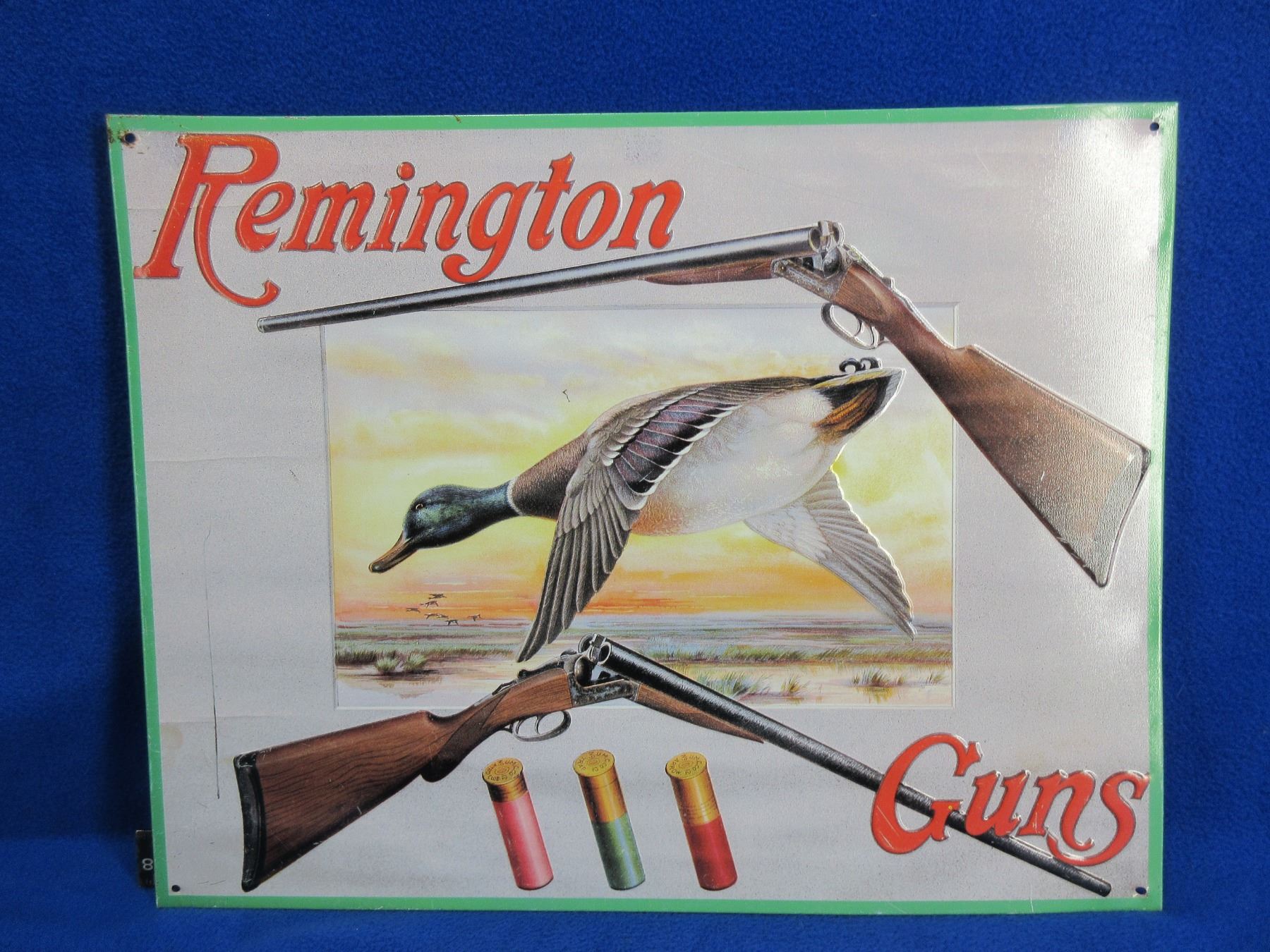 Remington Guns Tin Sign - 16" x 12 1/2"