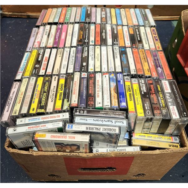 Large Box of Cassette Tapes