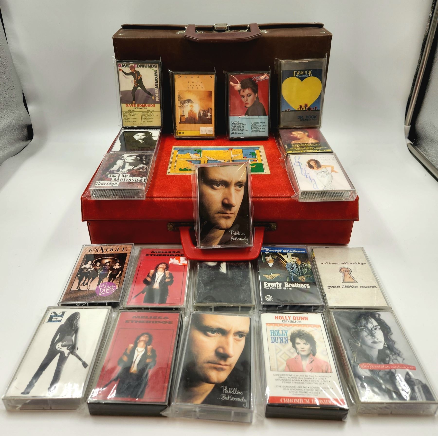 Pink Floyd Cassette Carrying Case, Brown Carrying Case, & 19 Assorted ...