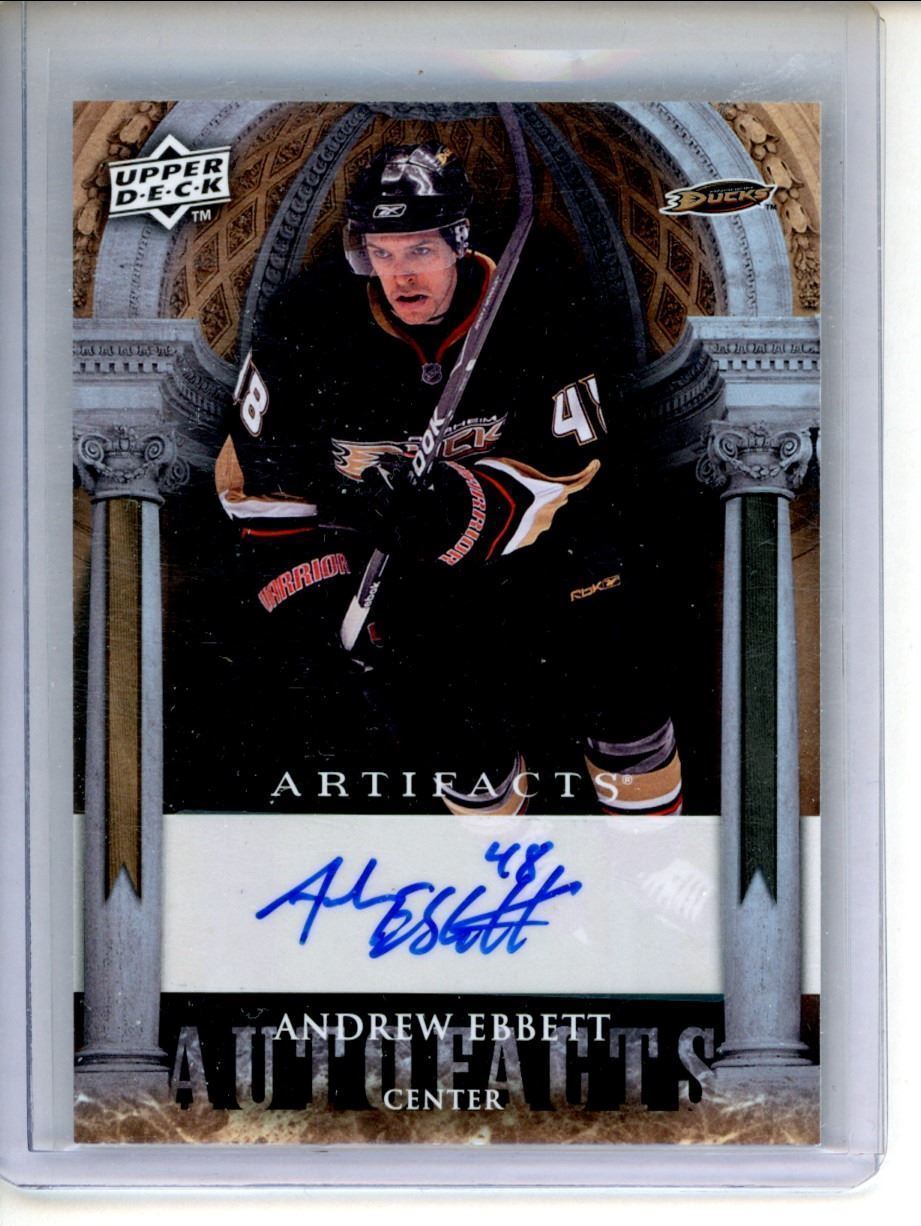 2009-10 Artifacts Autofacts #AFAE Andrew Ebbett