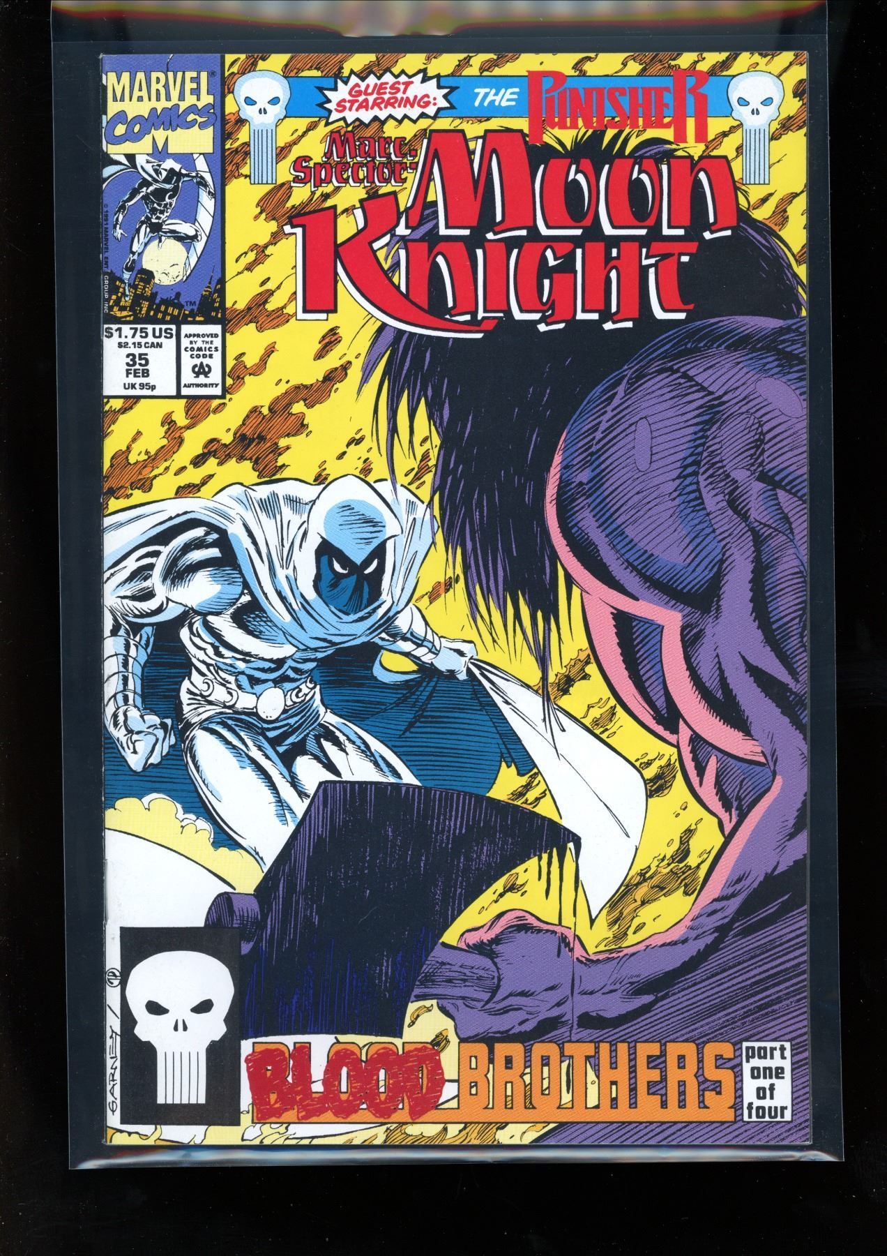 Marvel Moon Knight #35 1st appearance of Hatchet-Man (Randall Spector)