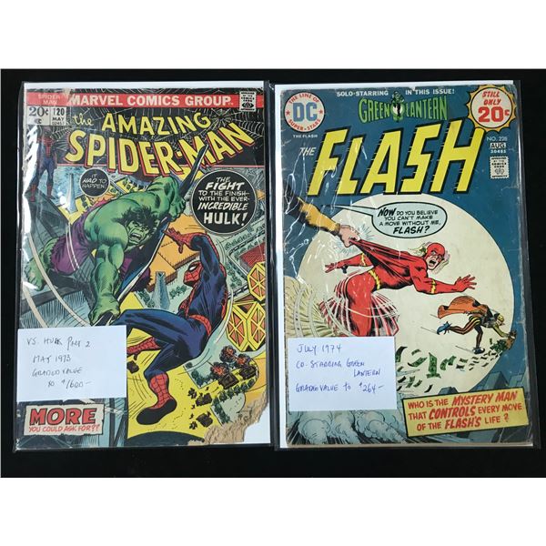 Bronze Age Comic Book Lot Amazing Spider Man The Flash