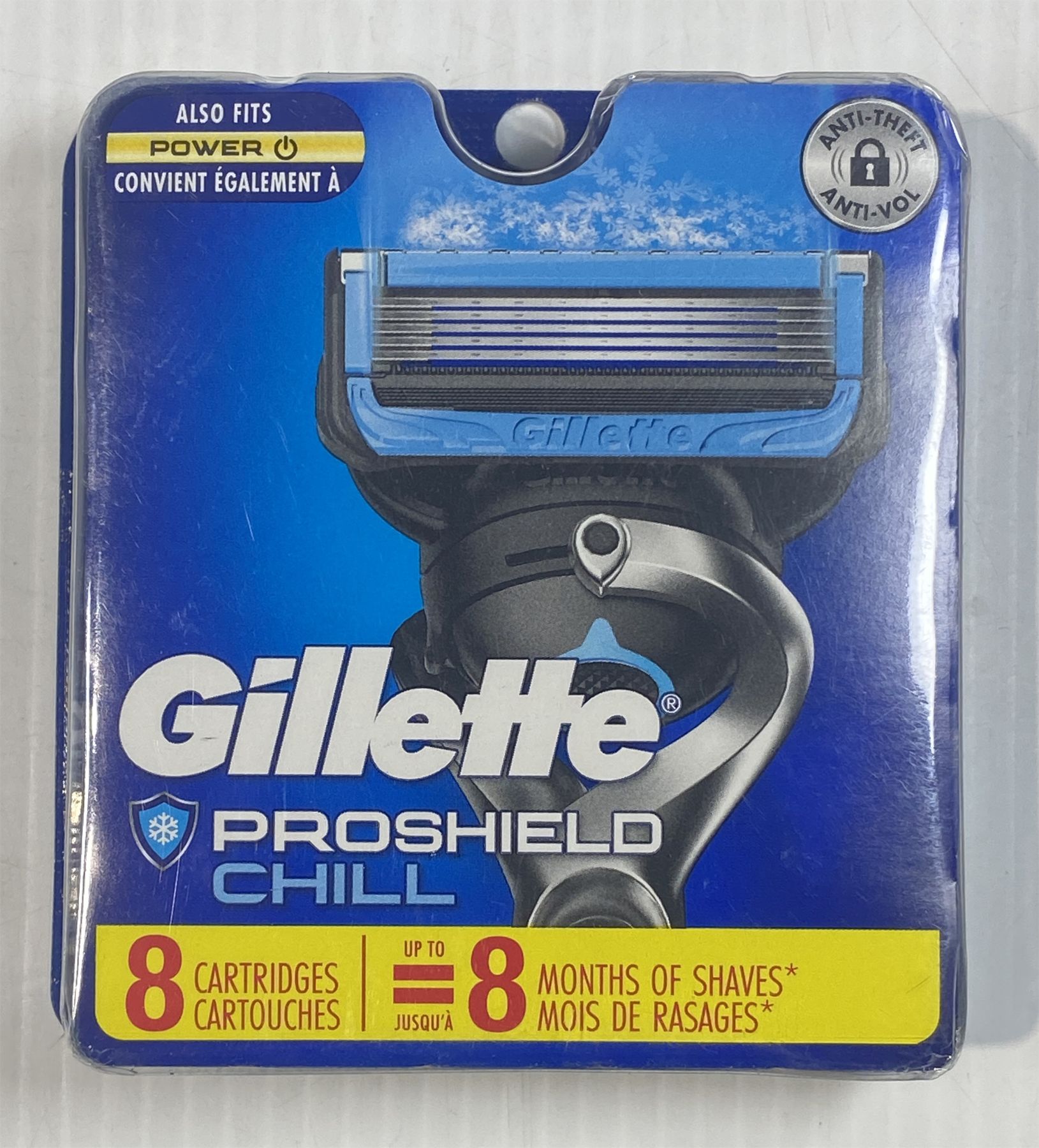 RAZOR BLADES GILLETE PROSHIELD CHILL - 8 CARTRIDGES