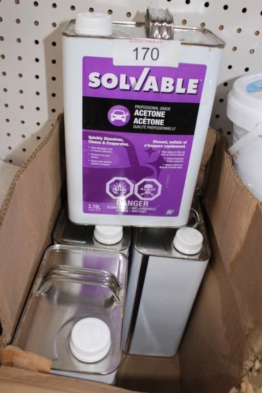 4 x 3.78 L Acetone