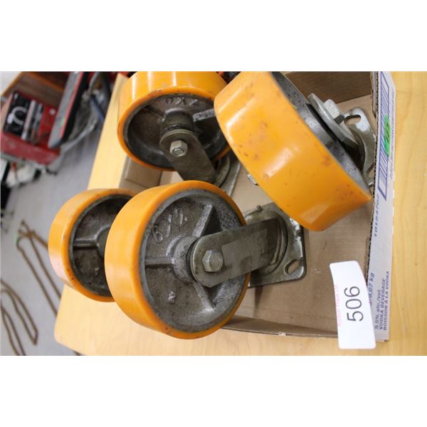 4 heavy duty casters