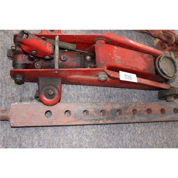 Trolley jack, Tractor 9 hole draw bar