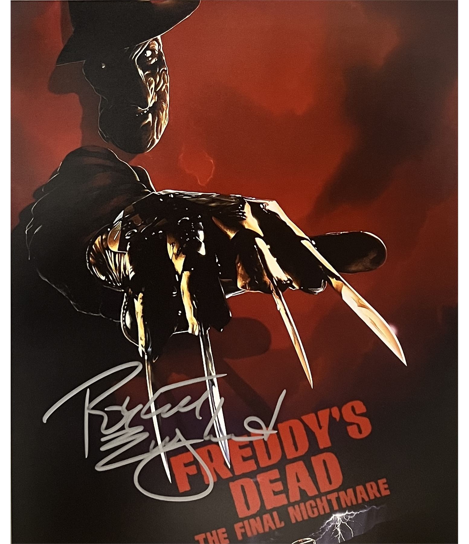 Freddy's Dead The Final Nightmare Robert Englund signed photo