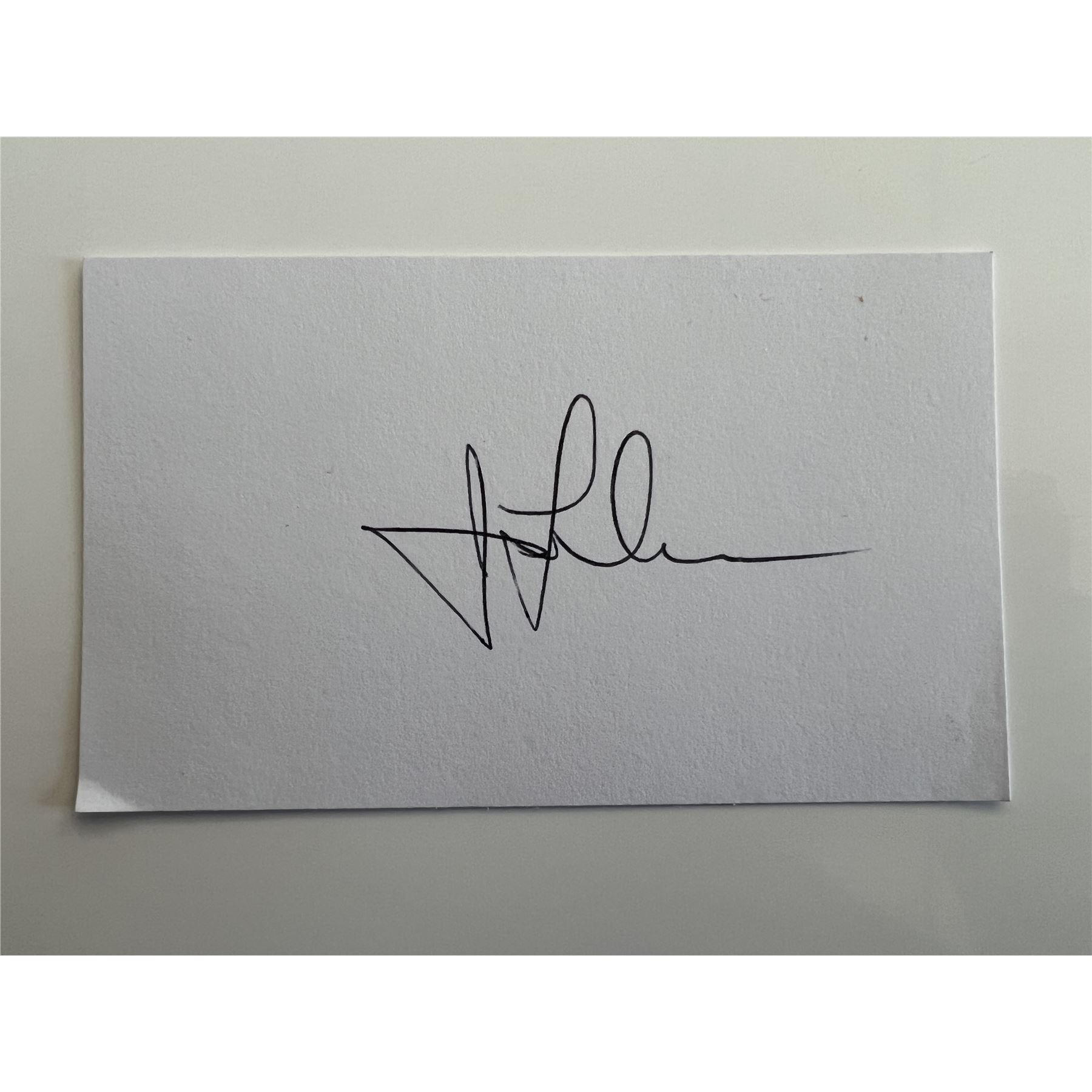 Jim Lelever original signature