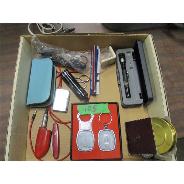 FLAT C/W ASSORTED ITEMS