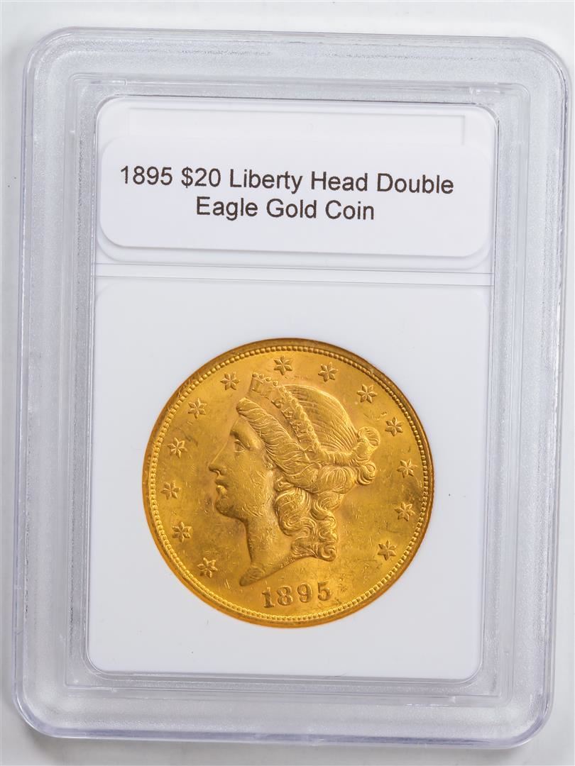 1895 $20 Liberty Head Double Eagle Gold Coin
