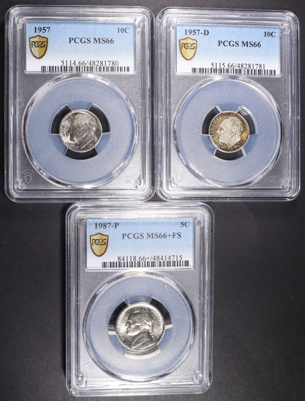 COLLECTORS LOT GRADED PCGS COINS