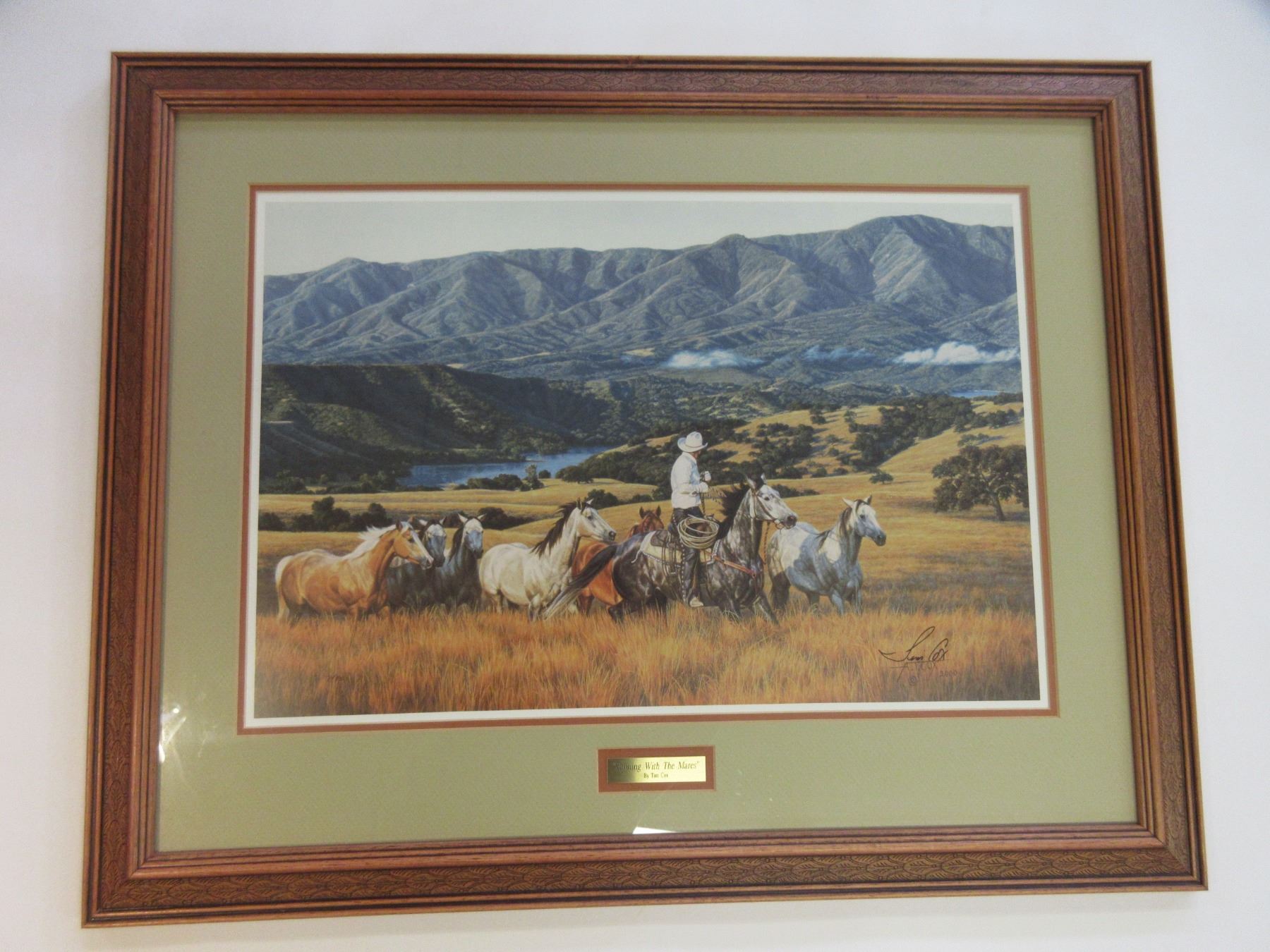 Signed And Numbered Tim Cox Print- "Running With The Mares"- 7/950 ...