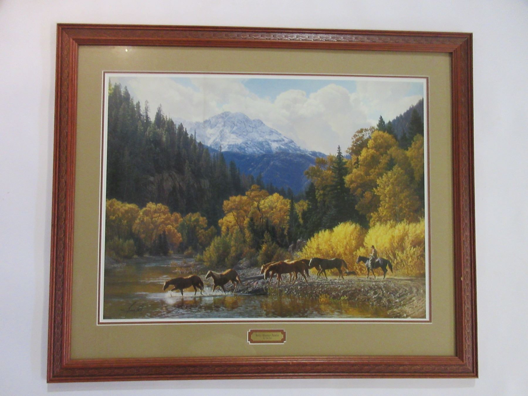 Signed And Numbered Tim Cox Print- "Rocky Mountain Paradise"- 1/950 ...