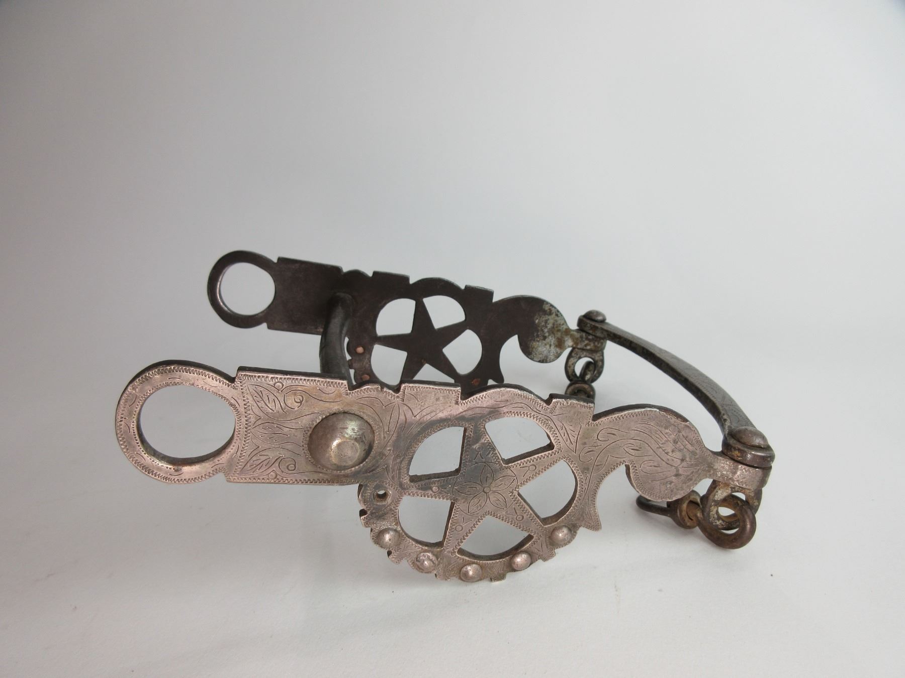 Unmarked Silver Overlaid Bit- Santa Barbara Cheek- Bar Mouth (Was A ...