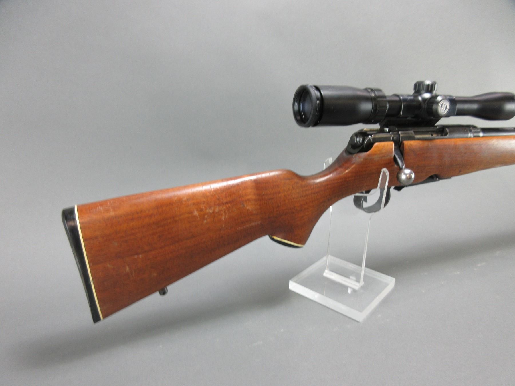 Savage Model 340B Bolt Action Rifle- .222- 24" Barrel- Bushnell 3X9 ...