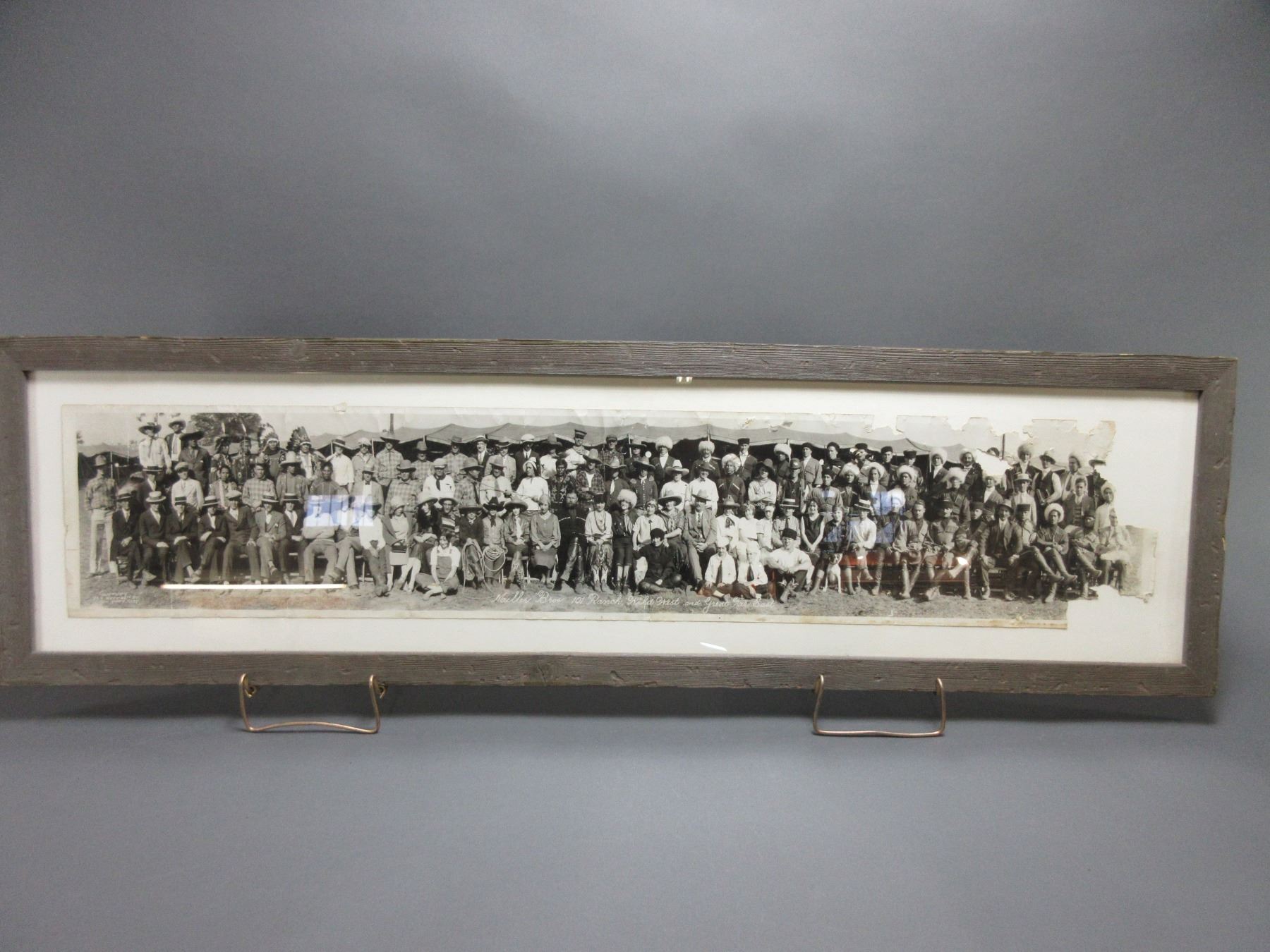 Original 101 Ranch Panoramic Photo C 1920- Titled "Miller Bros 101 ...