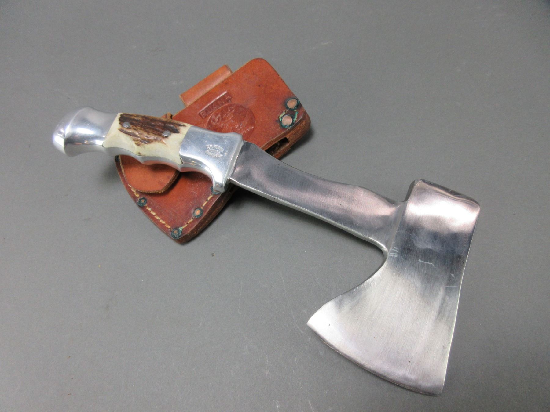 RH Ruana Bonner Montana Hatchet With Original Sheath- "M" Mark- 4.75 ...