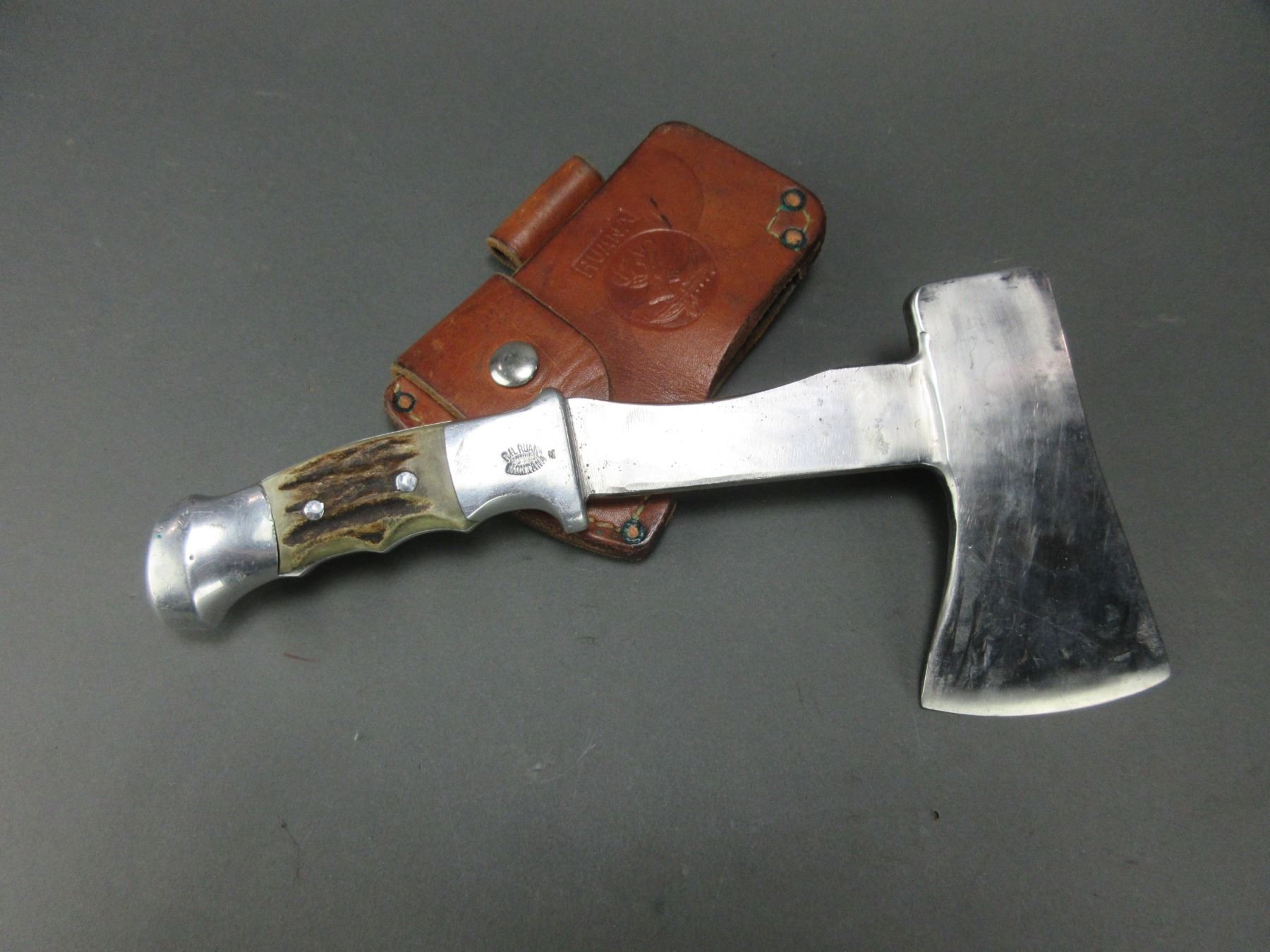 RH Ruana Bonner Montana Hatchet With Original Sheath- "M" Mark- 5" Head ...