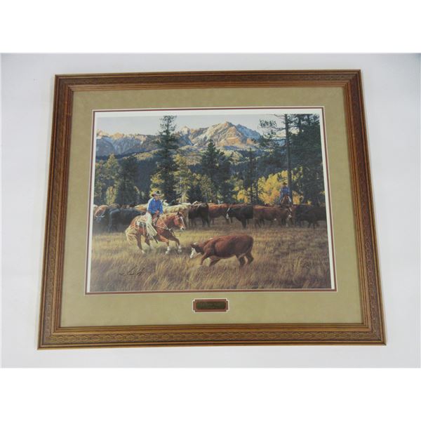 Signed Tim Cox Print- "Tall Timber Tango"- 34" X 29"