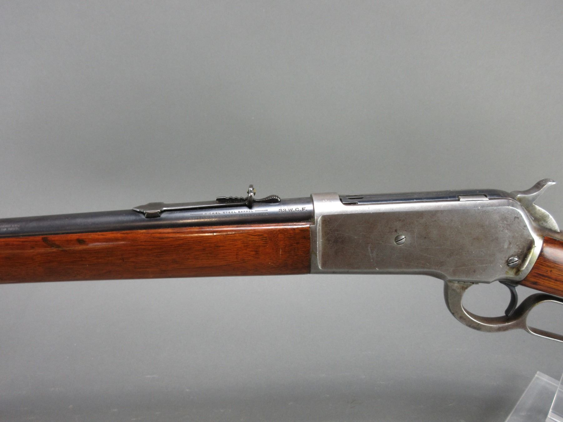 Winchester Model 1886 Lever Action Rifle- .33 WCF- 24" Barrel- Half Mag ...