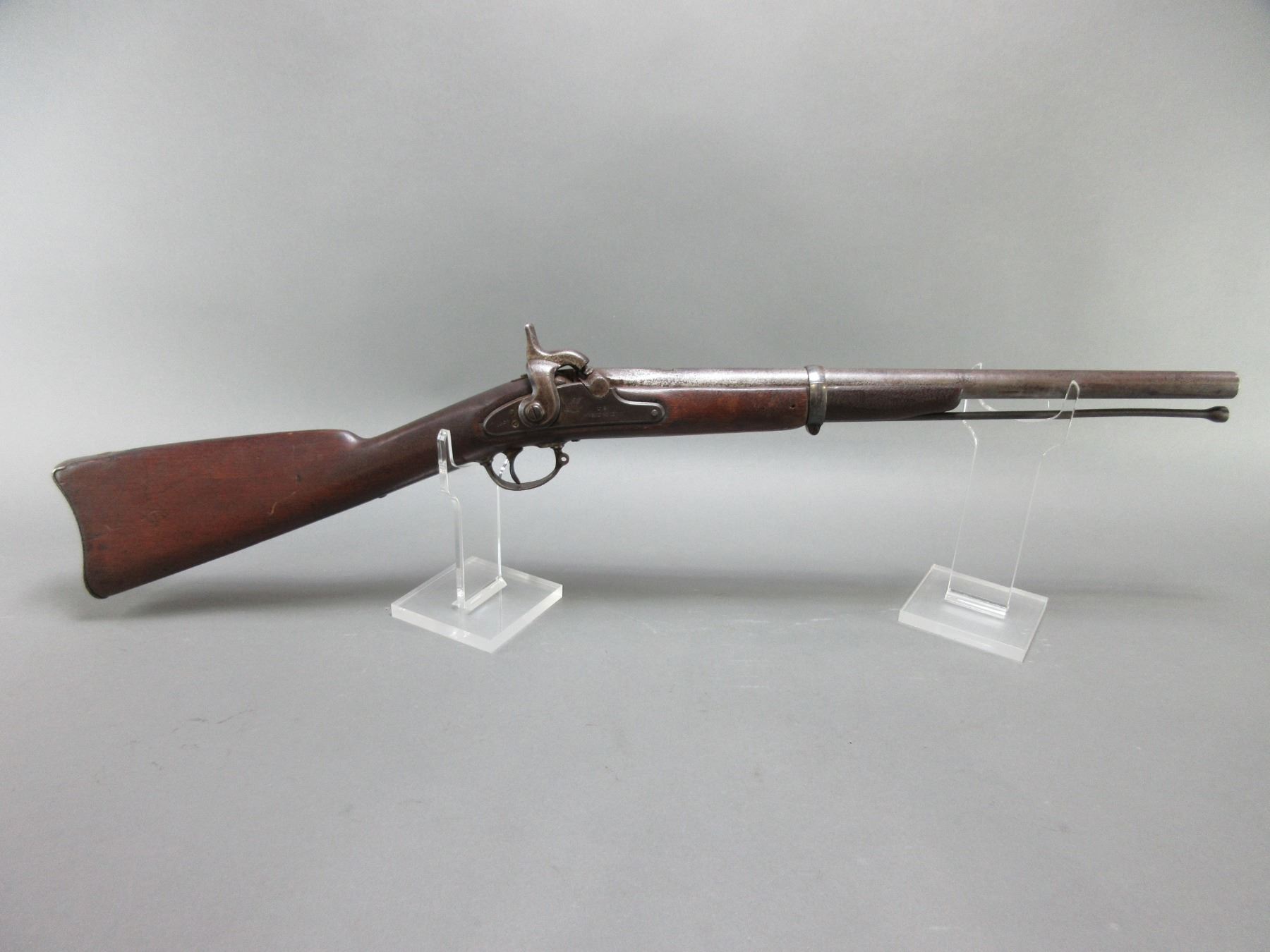 US Springfield Model 1863 Percussion Rifle- .58- 20.25" Cut Off Barrel ...