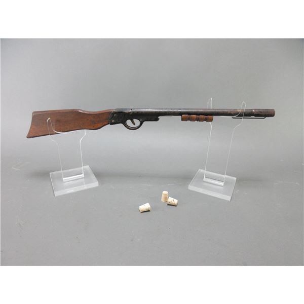 Pump Action Old Cork Gun- All Metal Products- Wyandot Mich- #1660581- Works