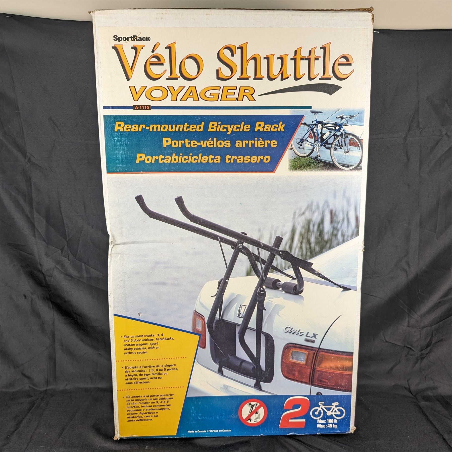 NEW IN BOX - Velo Shuttle Voyager Rear Mounted Bike Rack