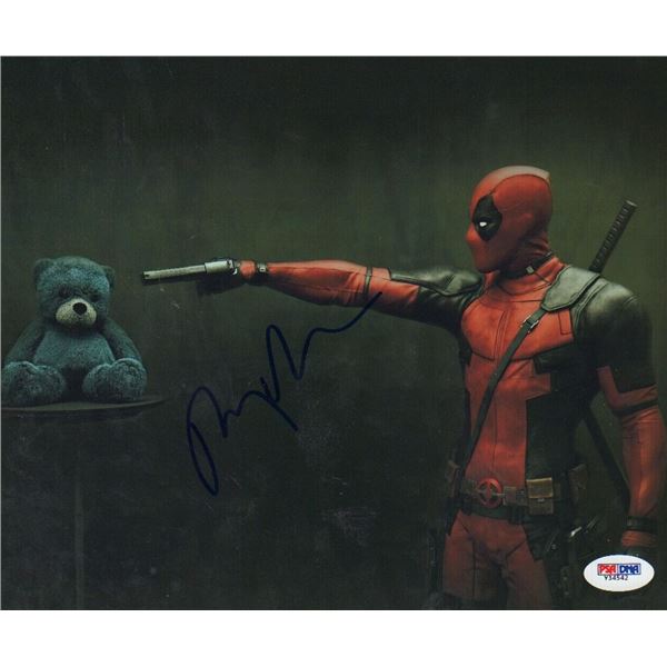 Ryan Reynolds signed photo Deadpool PSA