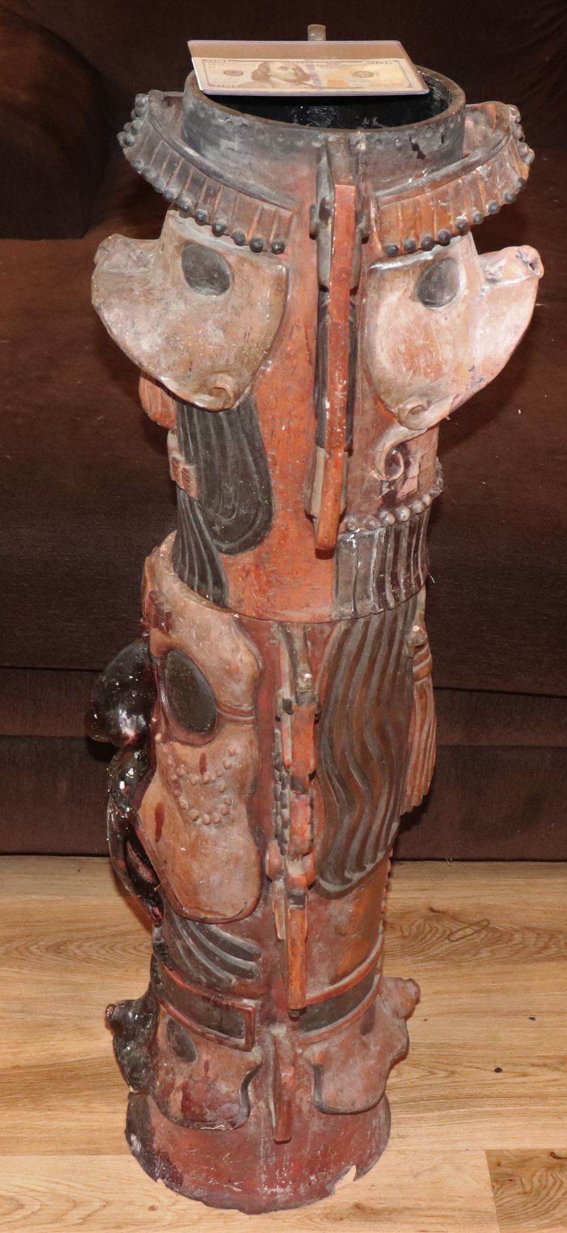 APOCALYPTO MAYAN PYRAMID TEMPLE TOP BLOODY TERRACOTTA TOTEM DOUBLE ...