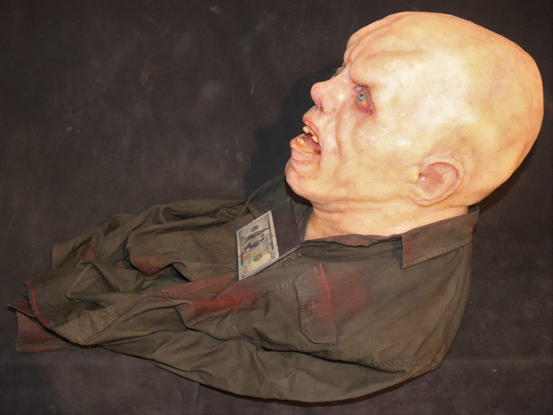 FRIDAY THE 13TH JASON VOORHEES SILICONE HEAD AND BLOODY SHIRT